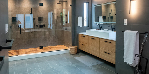Striking Stone Run Bathroom - Architessa