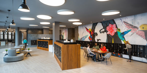 Artistic Multifamily Apartment Lobby - Architessa