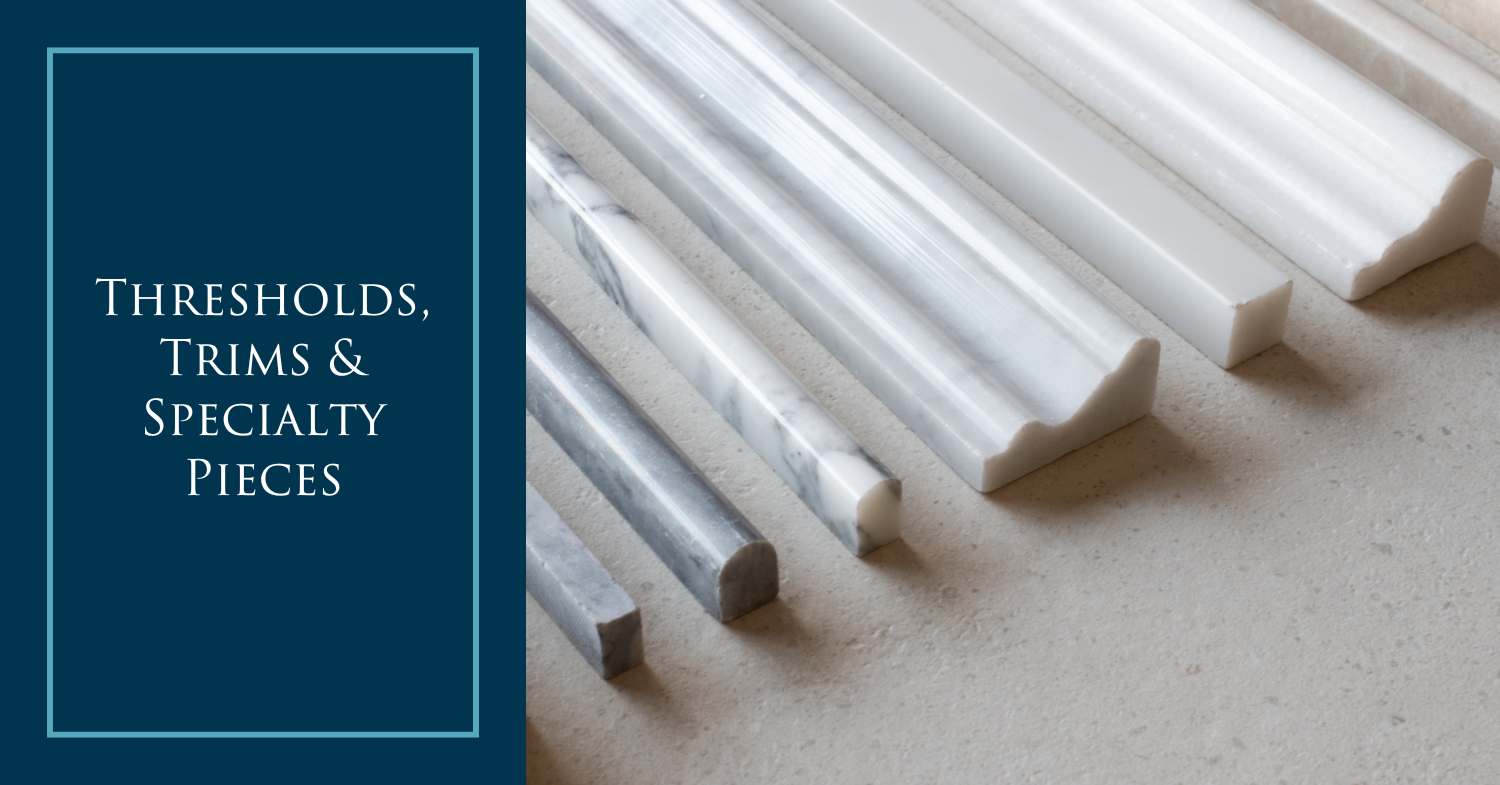 Specialty Tile Pieces: Thresholds, Coping, Stair Treads & More - Architessa